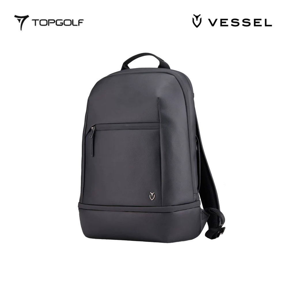 VESSEL BACKPACK SIGNATURE PEBBLED BLACK – TOPGOLF
