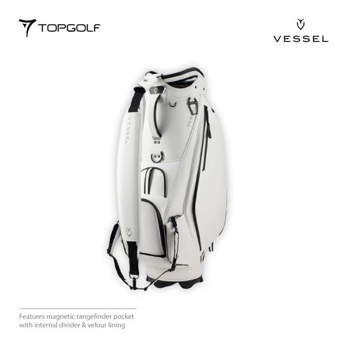 CADDIE BAG VESSEL PRIME MINI WHITE – TOPGOLF